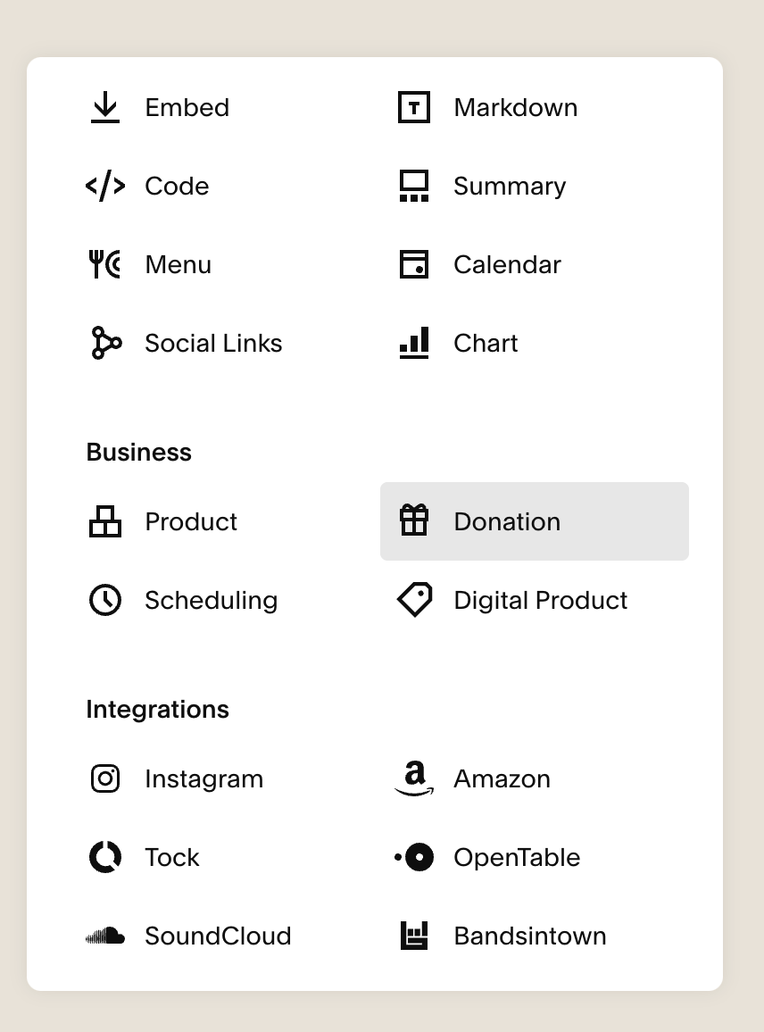 How to Add + Design a Donation Block on Squarespace — RasaReka